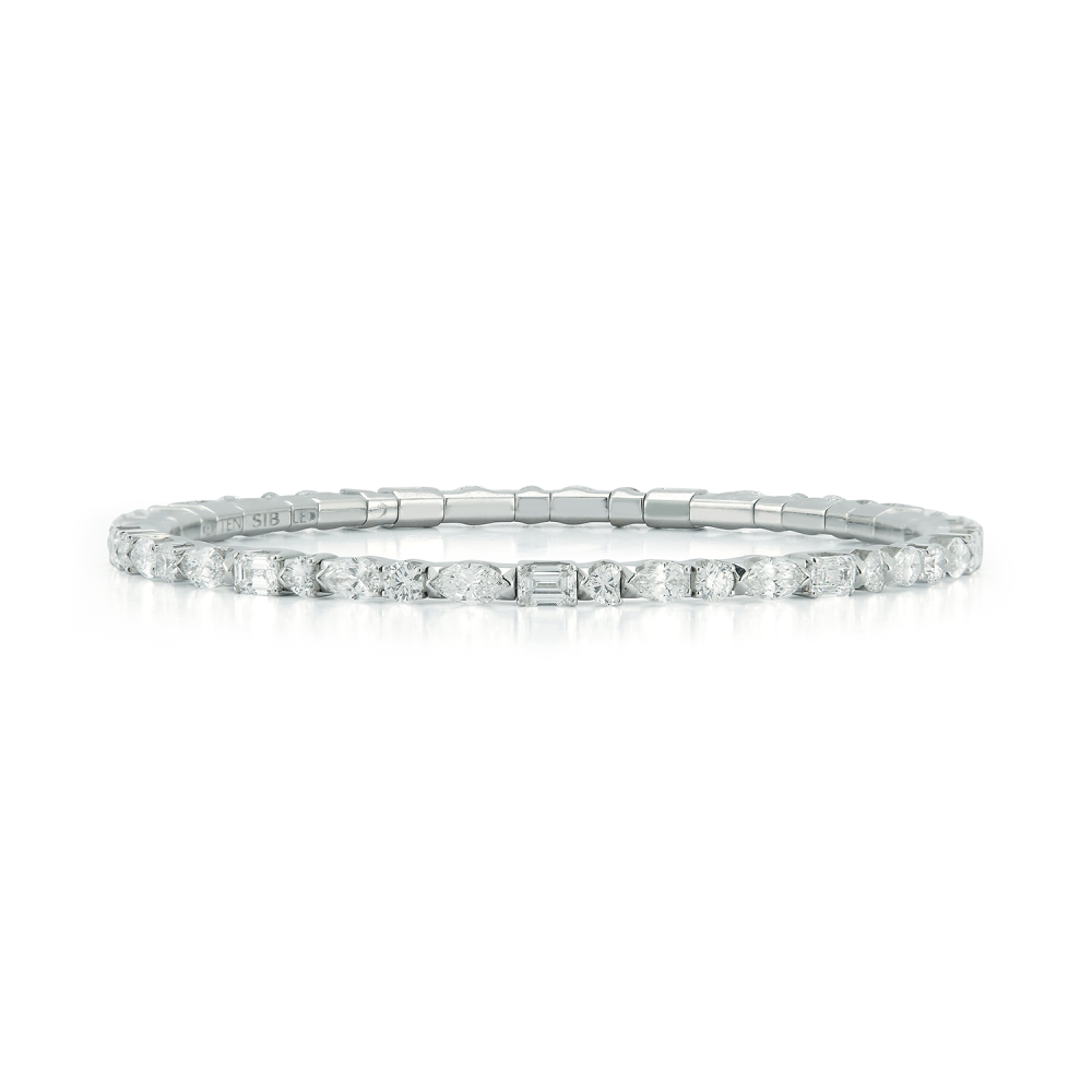 Multi Diamond Stretch Bracelet - 2 Carat Sizes – Extensible
