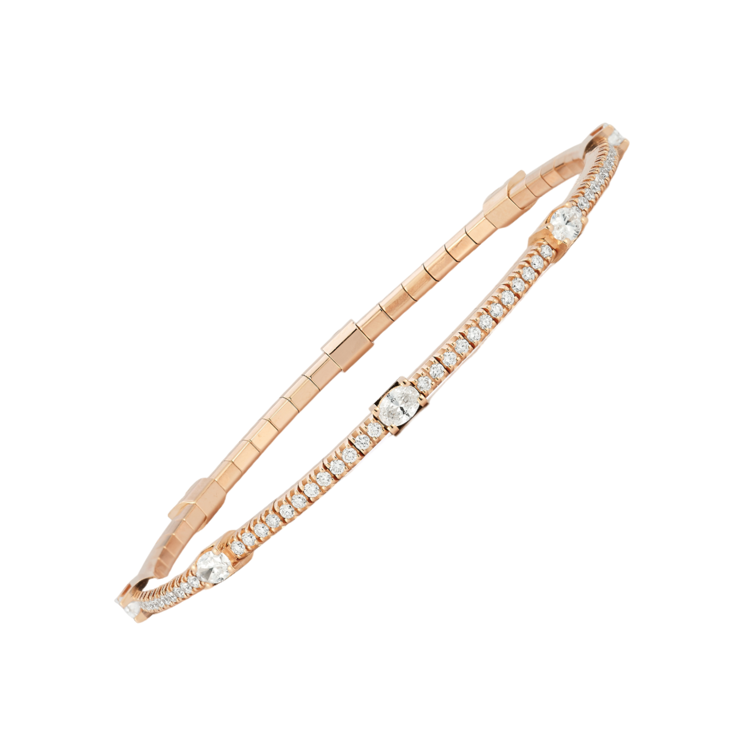 Champagne Oval Diamond Stretch Bracelet – Extensible