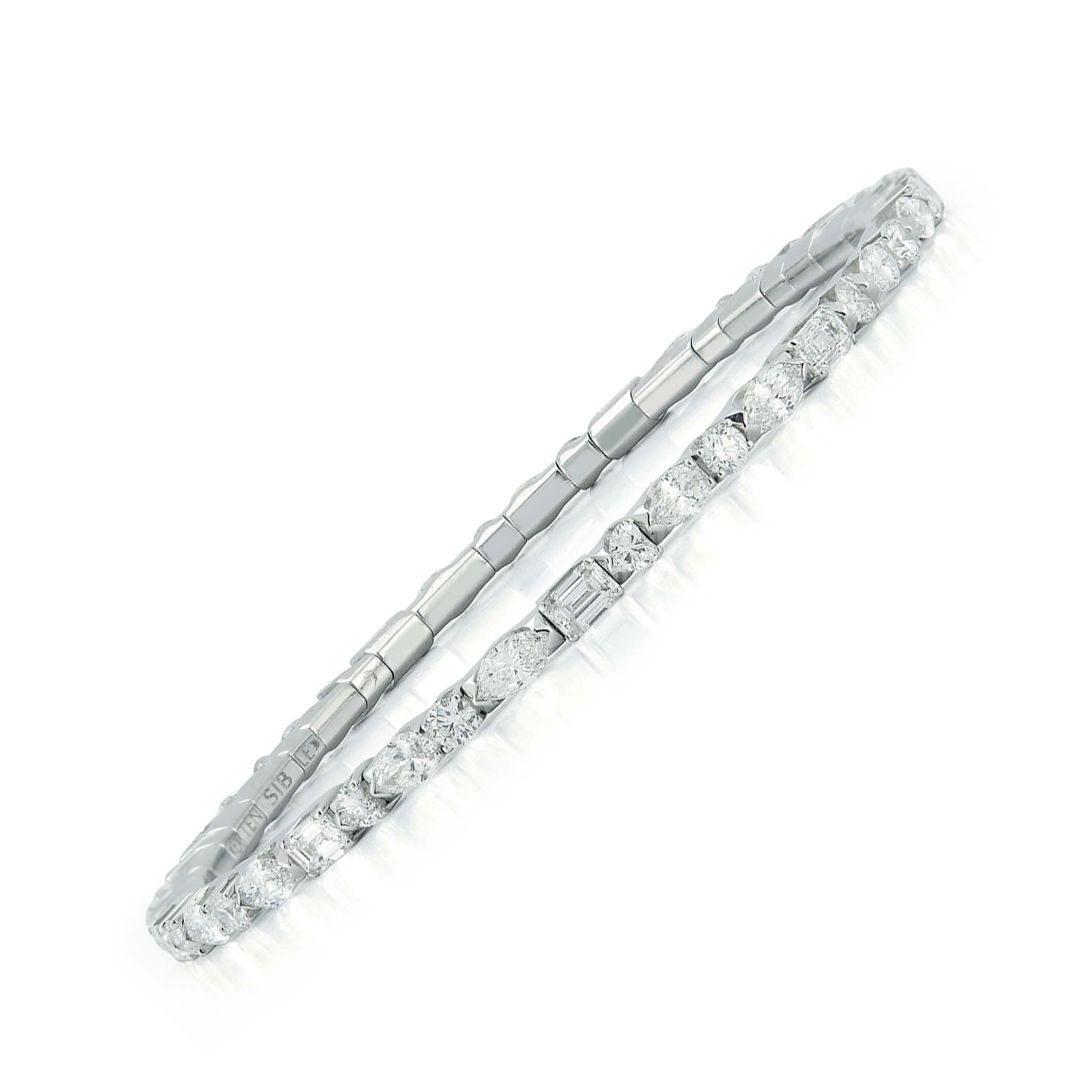 Multi Diamond Stretch Bracelet - 2 Carat Sizes – Extensible