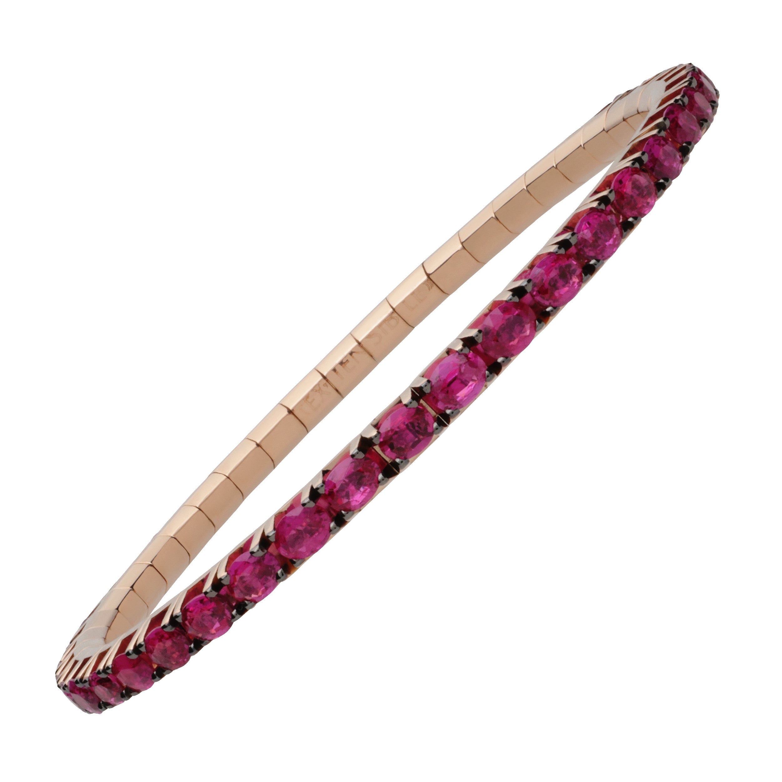 Oval Cut Ruby Stretch Bracelet – Extensible